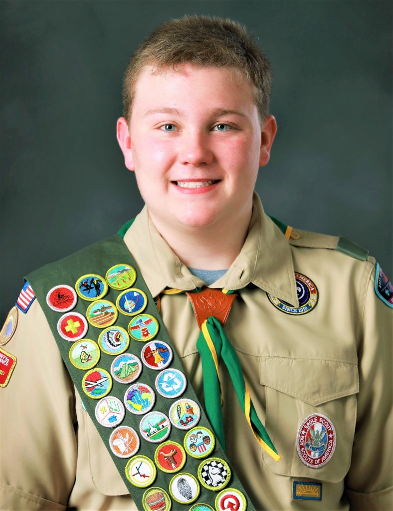 Alex Cole earns Eagle Scout rank with school beautification project - news