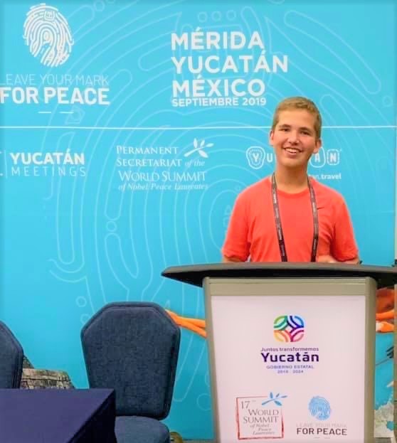 Joshua Wortham earns PeaceJam’s Hero Award, attends peace summit in ...