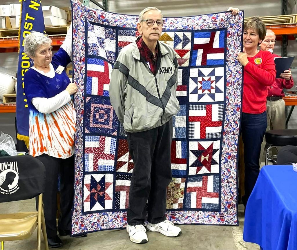 American Legion honors Ota, Riley with Quilt of Valor - news