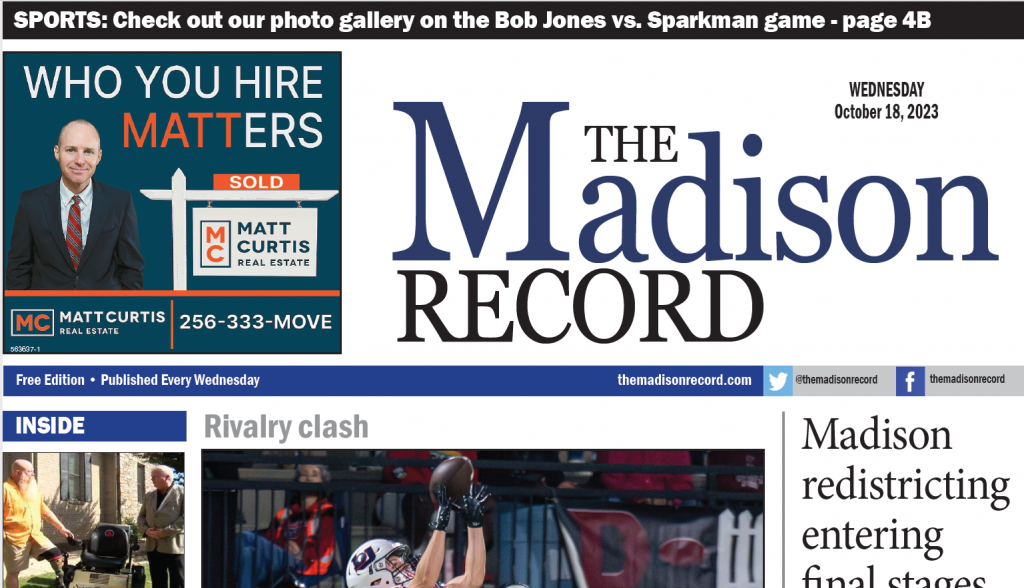 Digital version of The Madison Record – Oct. 18, 2023 - news