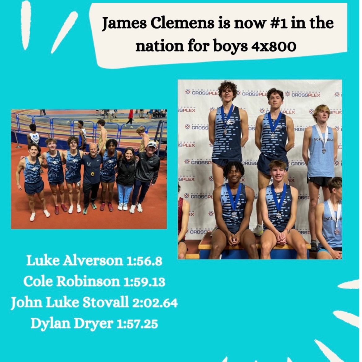James Clemens Indoor Track Sets National Mark: 4x800 Fastest In The ...
