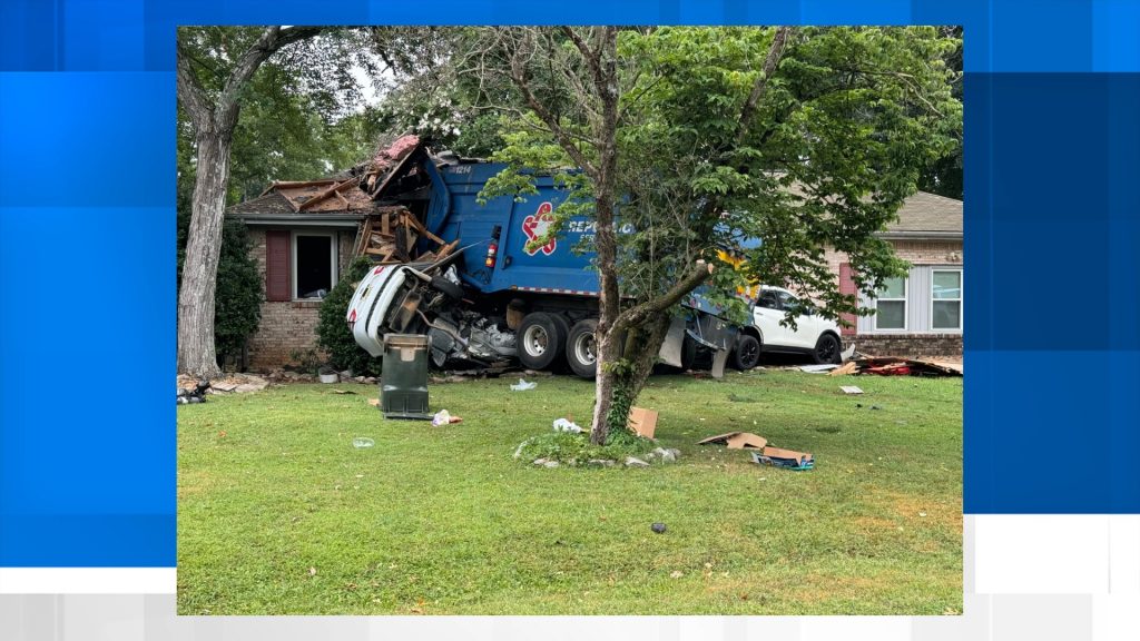 Garbage truck slams into Madison house injuring one - news