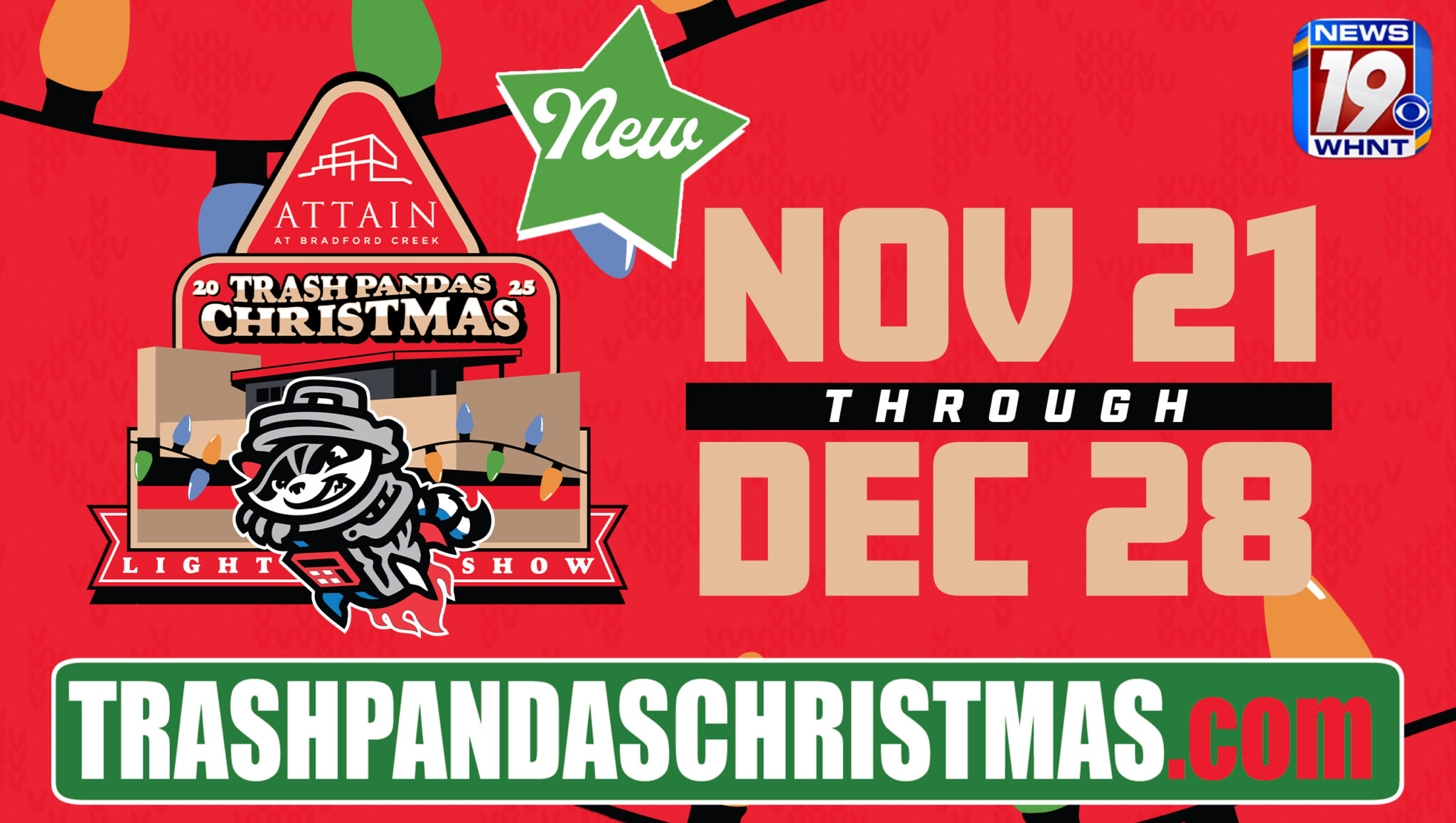 Trash Pandas to debut new Christmas light show this Friday - news